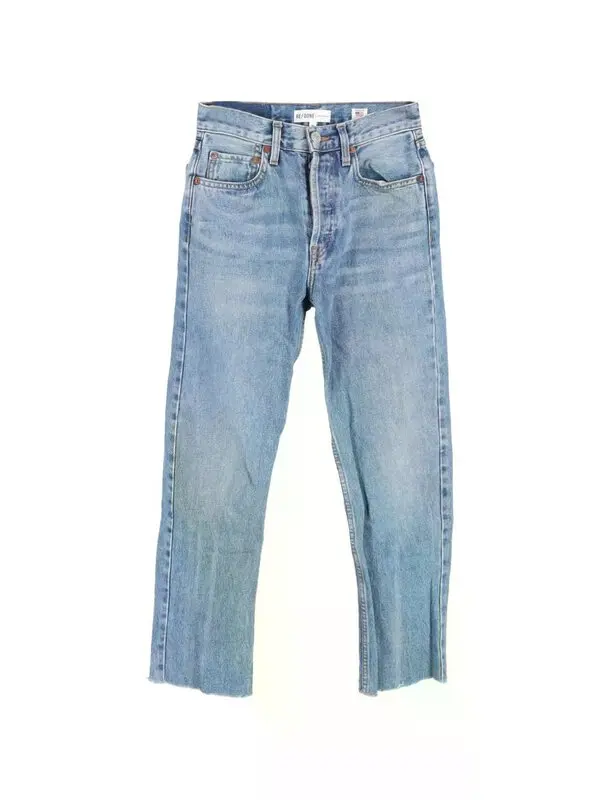 RE/DONE Raw-hem Straight-leg Jeans