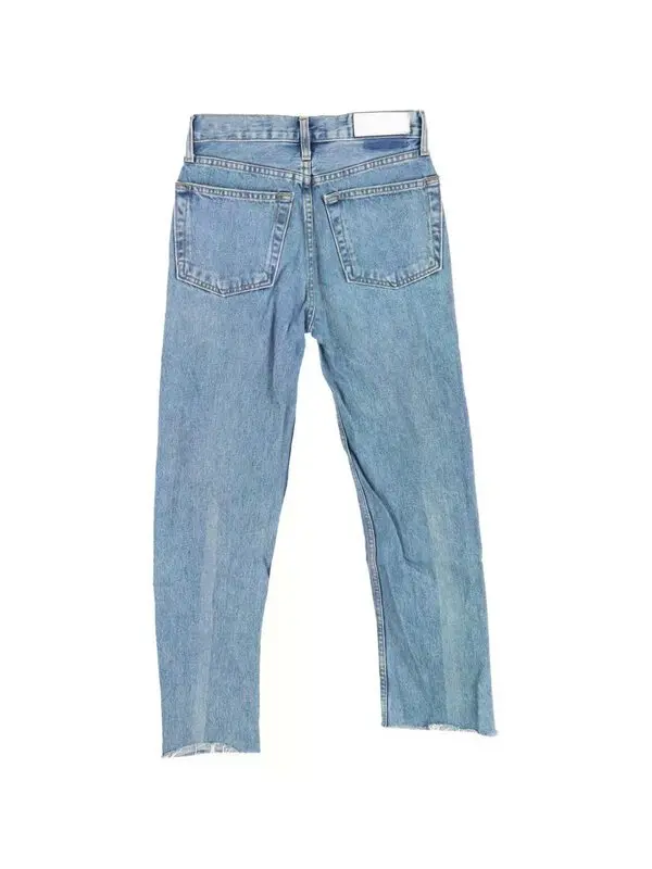 RE/DONE Raw-hem Straight-leg Jeans
