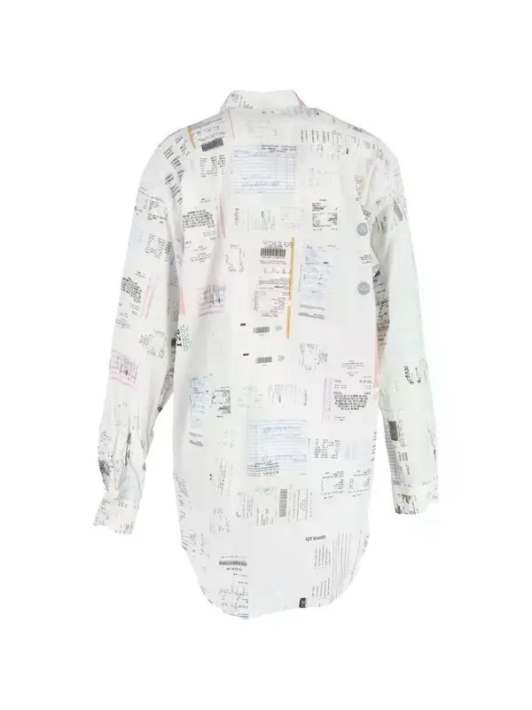 Vetements 2019 Receipt Print Shirt