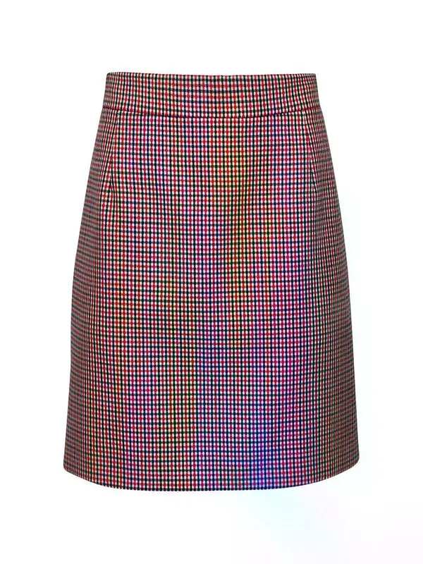 Akris Check-pattern A-line Skirt