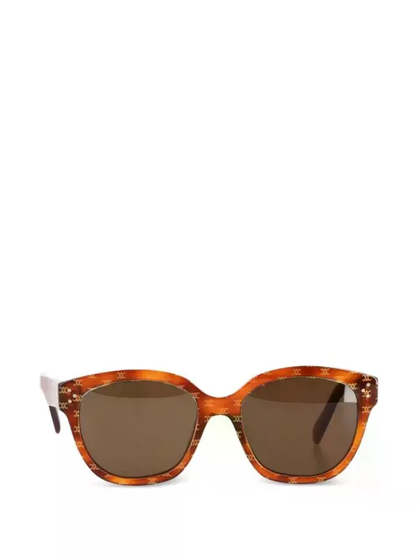 Celine Monogram Oversized Sunglasses - Brown