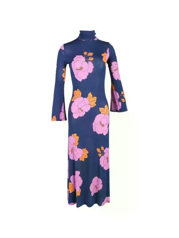Dodo Bar Or Brigitte Floral Turtleneck Maxi Dress