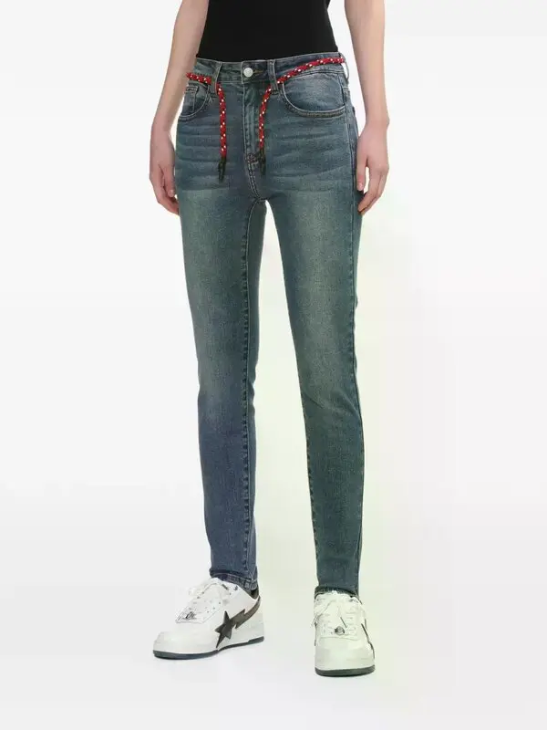 A BATHING APE Braided Straight-leg Jeans