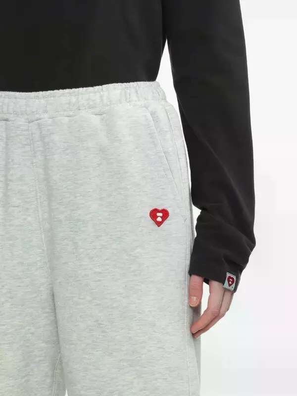 A BATHING APE Embroidered Palazzo Pants - Grey