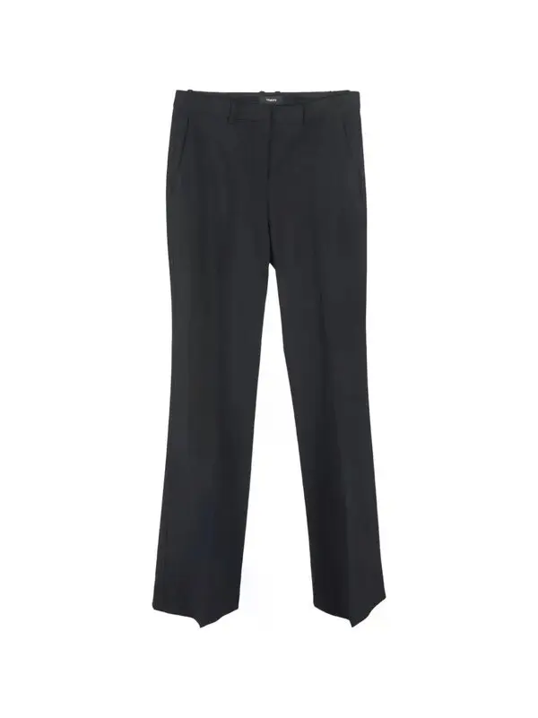Theory Wide-leg Wool Trousers