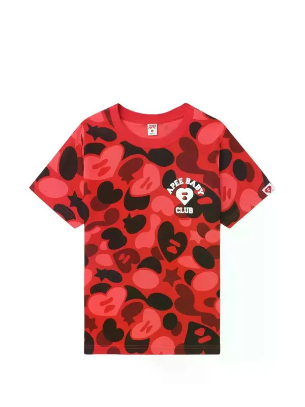 A BATHING APE Logo T-shirt - Red