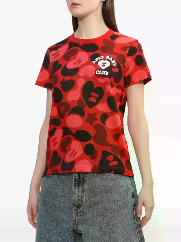 A BATHING APE Logo T-shirt - Red