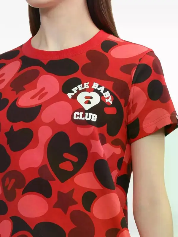A BATHING APE Logo T-shirt - Red