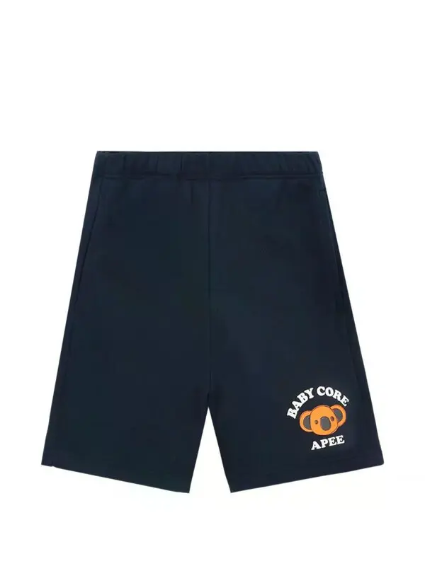 A BATHING APE Apee™ * Logo Graphic Shorts - Blue
