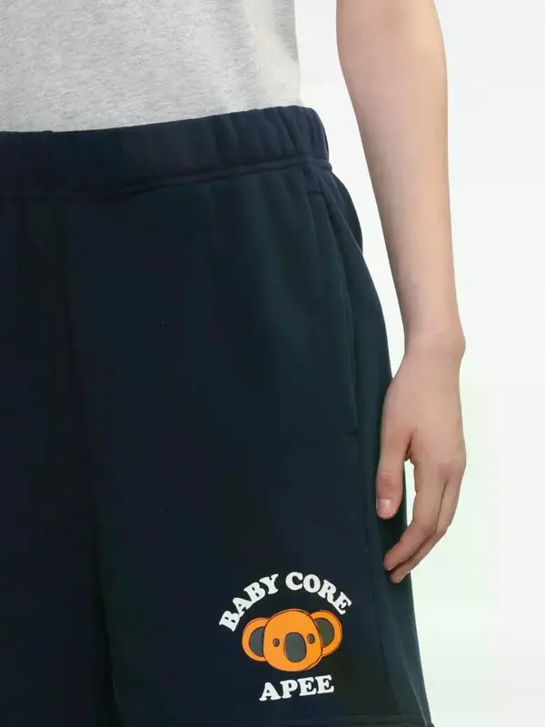 A BATHING APE Apee™ * Logo Graphic Shorts - Blue