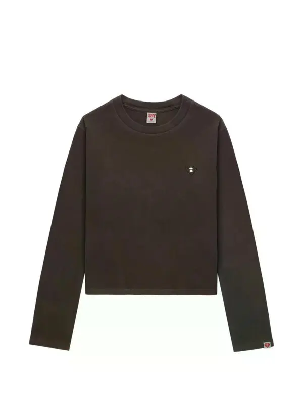 A BATHING APE Long-sleeve Appliqué T-shirt