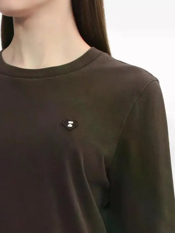 A BATHING APE Long-sleeve Appliqué T-shirt