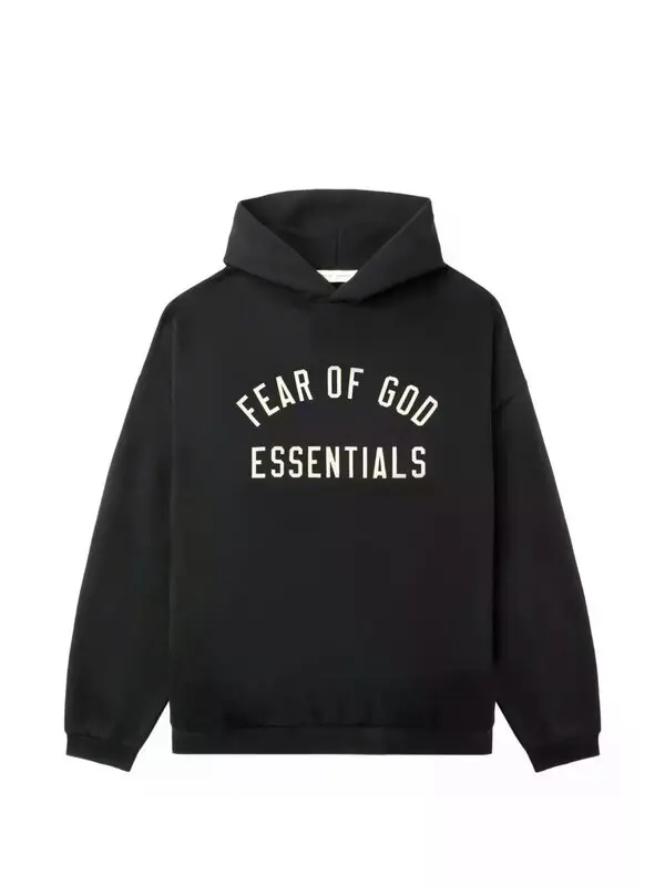 Fear Of God Logo Hoodie - Black | Editorialist