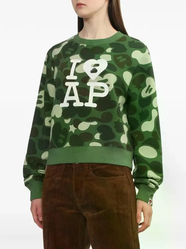 A BATHING APE Camouflage Crewneck Knitwear