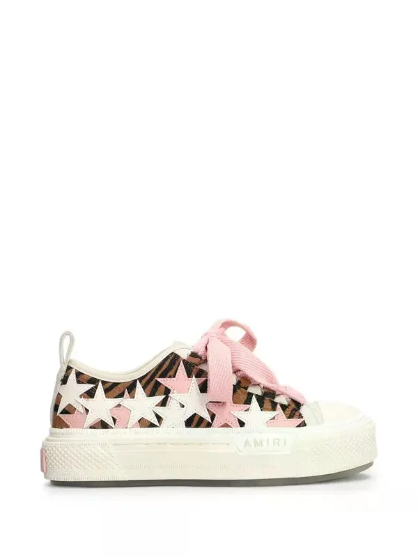 Amiri Star-pattern Lace-up Sneakers - Brown