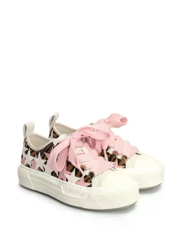 Amiri Star-pattern Lace-up Sneakers - Brown