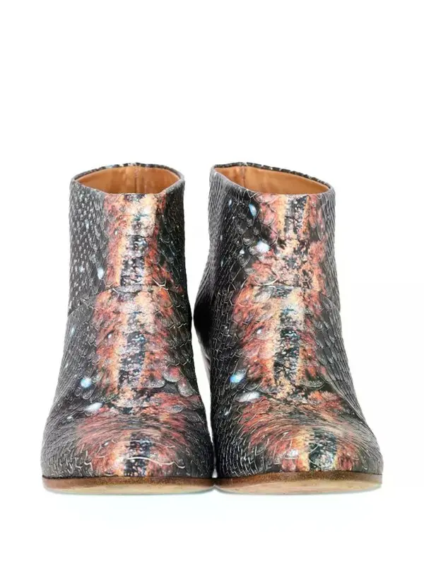 MAISON MARGIELA Snake-embossed Leather Boots