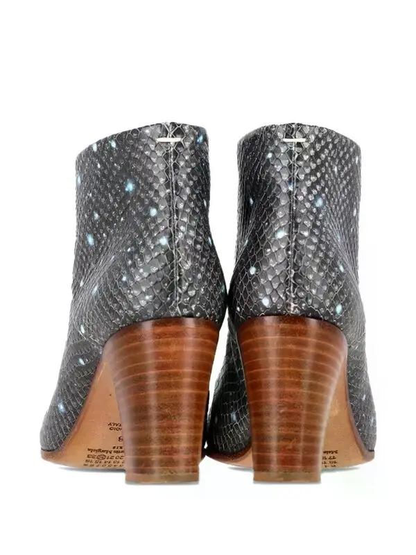 MAISON MARGIELA Snake-embossed Leather Boots