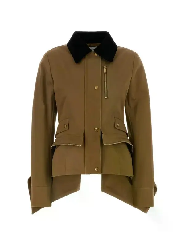 Alexander McQueen Peplum Cotton Jacket