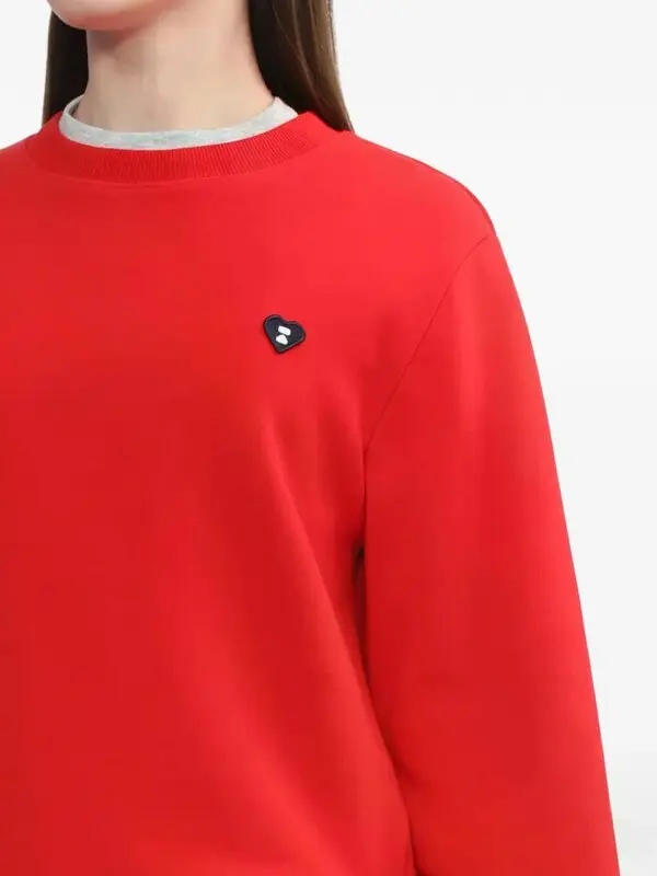 A BATHING APE Heart Badge Sweatshirt - Red