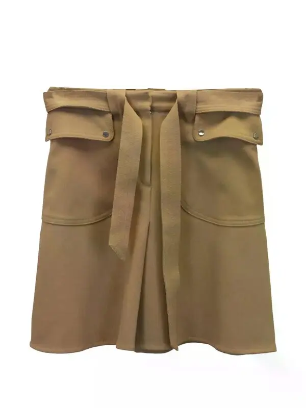 Maje Belted Mini Skirt