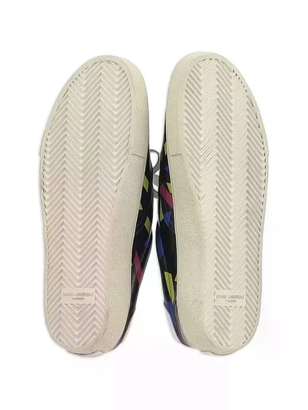Saint Laurent Printed Lace-up Sneakers