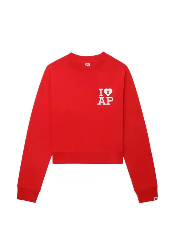 A BATHING APE Graphic Sweater - Red