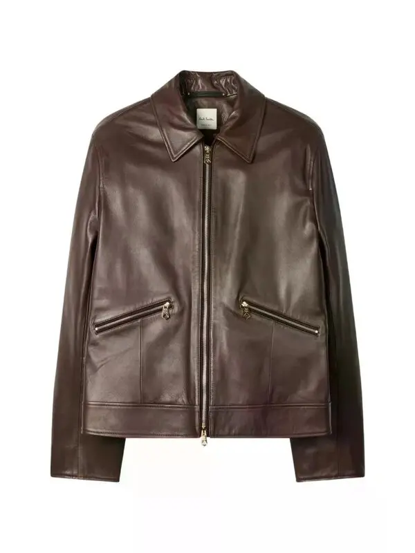 Paul Smith Zipped Leather Jacket