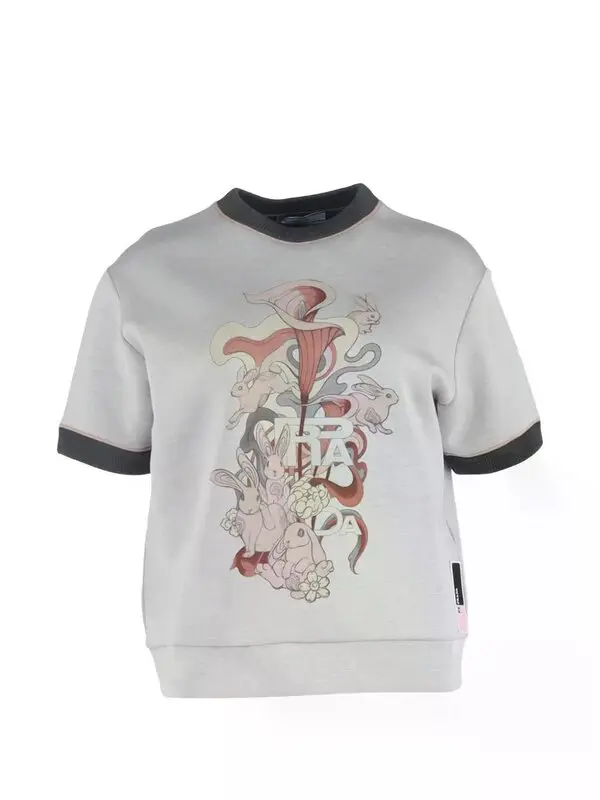 Prada Bunny-print T-shirt