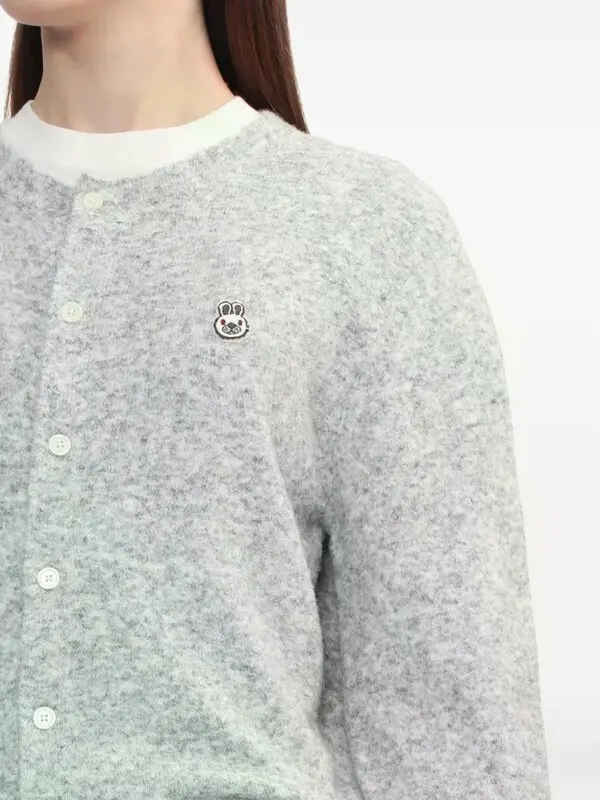 A BATHING APE Baby Doppy Buttoned Cardigan - Grey