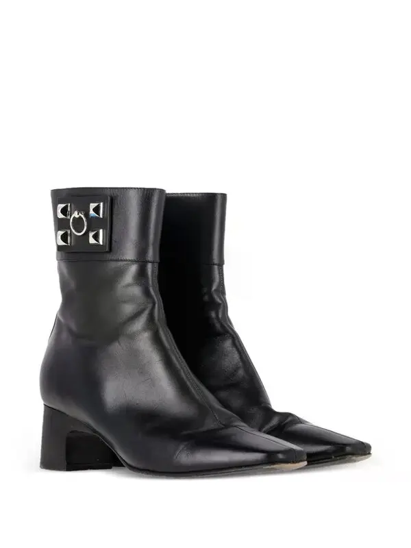 Hermès Leather Ankle Boots