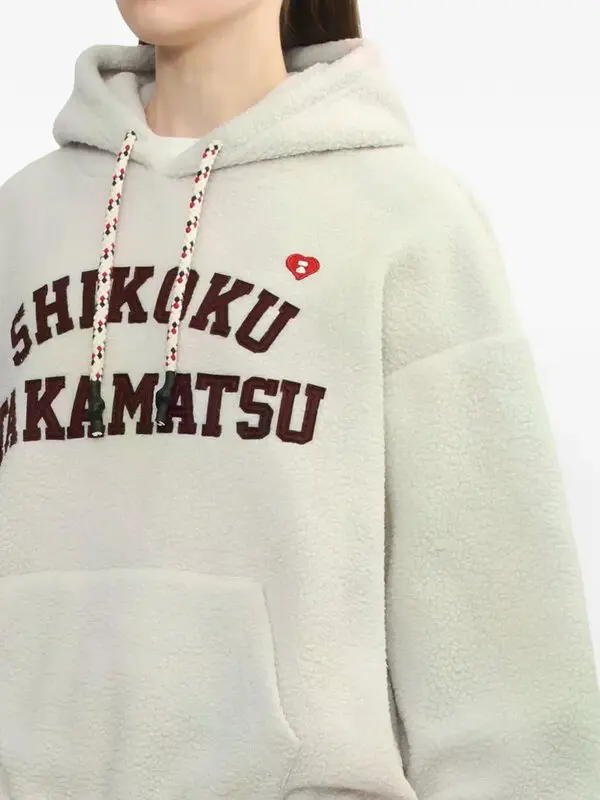 A BATHING APE Appliqué Hooded Sweater - Neutrals