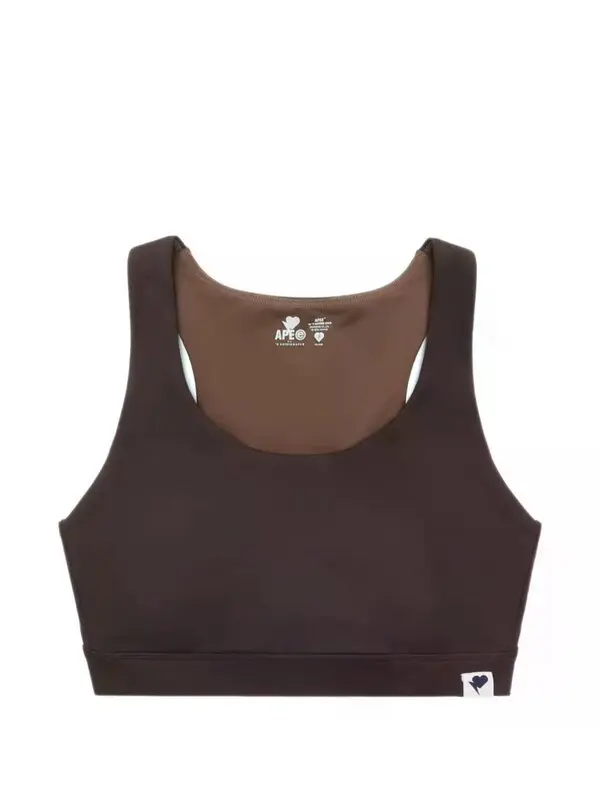 A BATHING APE Scoop-neck Sport Bra