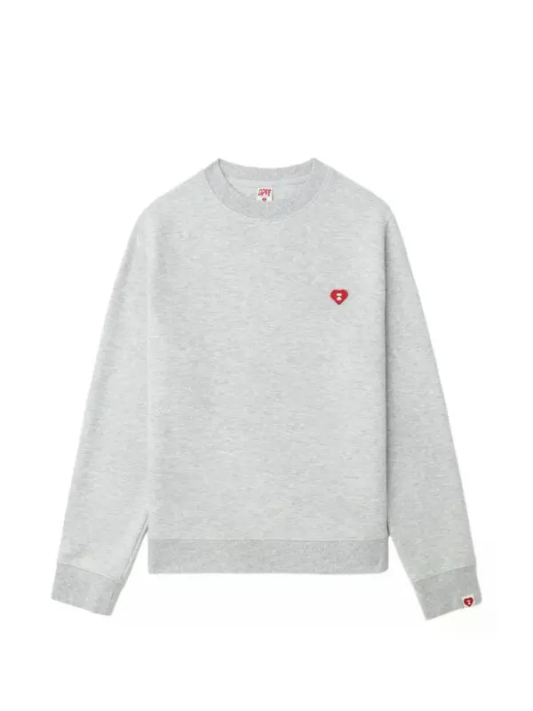 A BATHING APE Heart Logo Sweater - Grey