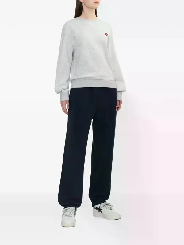 A BATHING APE Heart Logo Sweater - Grey