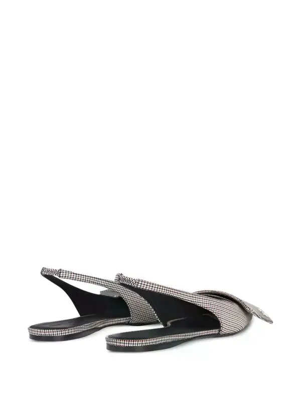 COURREGES Houndstooth Slingback Flats