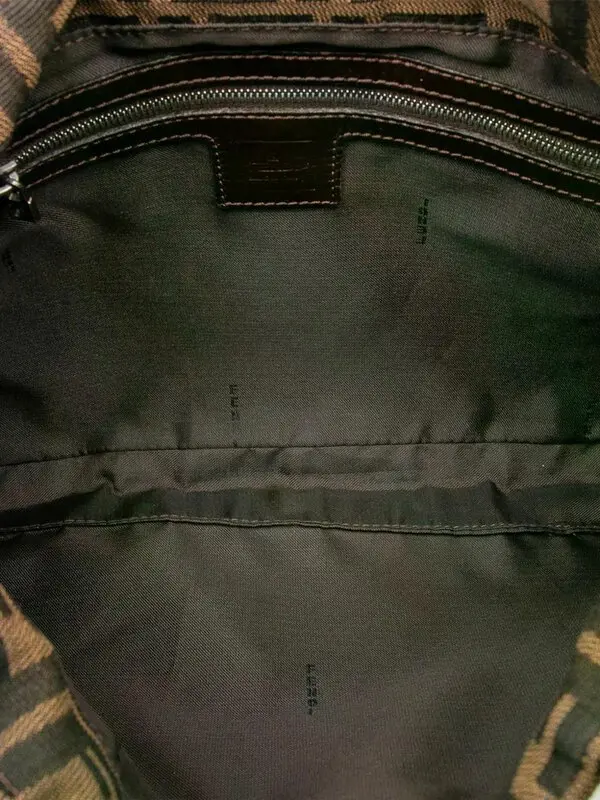 Fendi Zucca Canvas Shoulder Bag