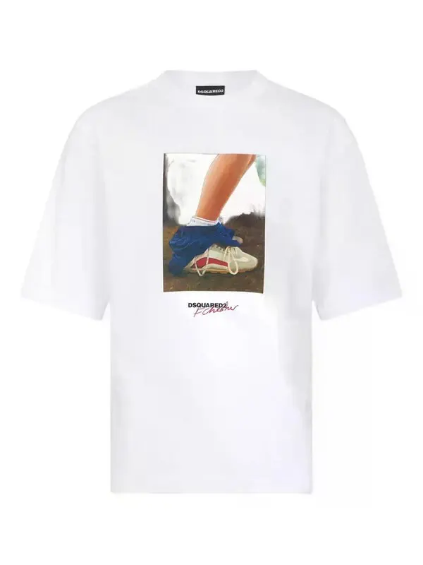 Dsquared2 Felix Chesher Graphic T-shirt - White