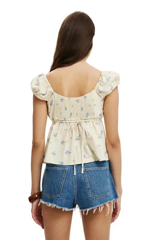 COTTON ON Tie-back Babydoll Top