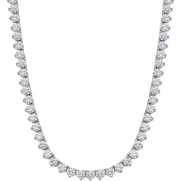 LENI JAMES The Kate' Tennis Necklace - Silver