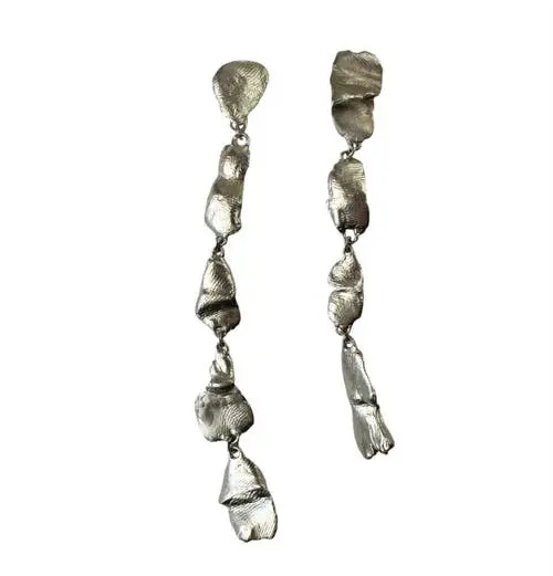 SAINT VAGABOND Hyades Silver Drop Earrings - Silver Sterling