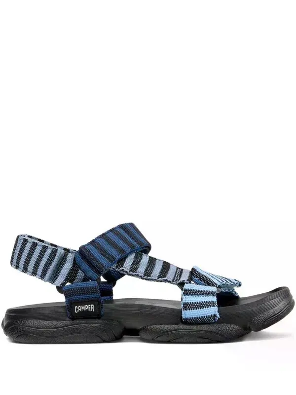 Camper Striped Karst Platform Sandals