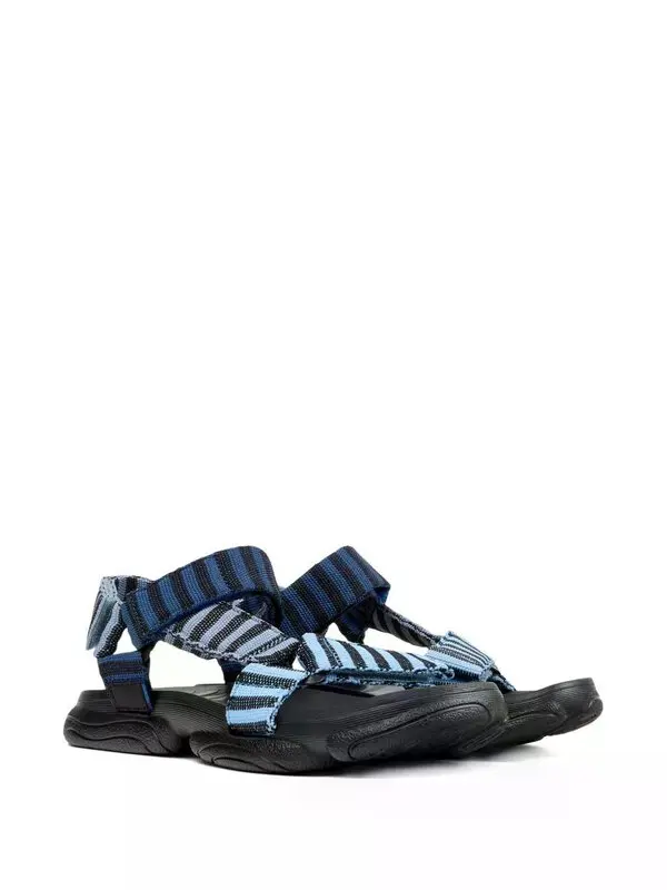 Camper Striped Karst Platform Sandals