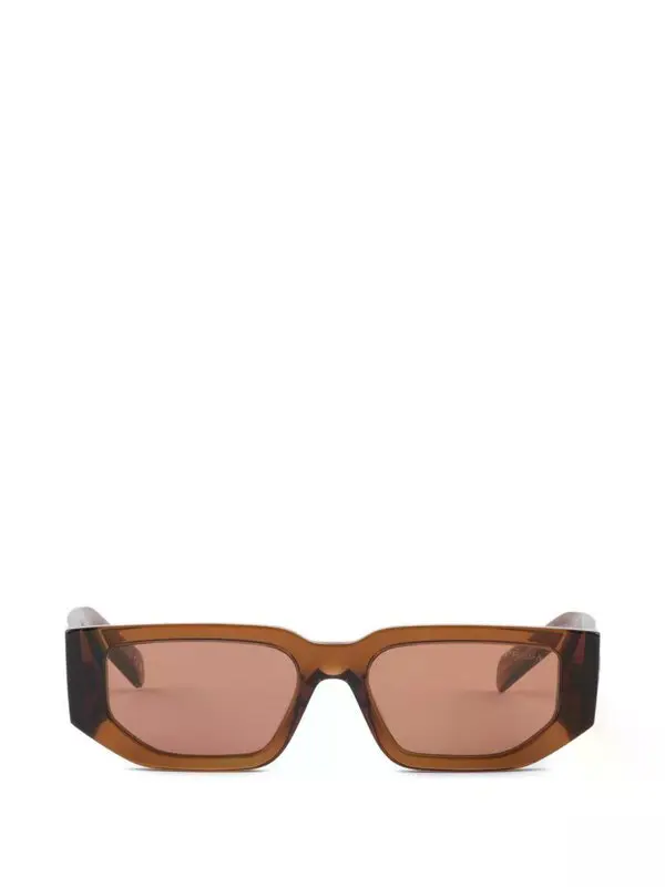 Prada Rectangle Frame Sunglasses - Brown