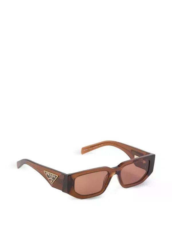 Prada Rectangle Frame Sunglasses - Brown