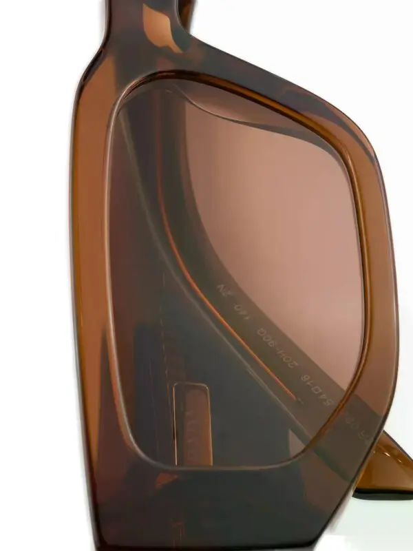 Prada Rectangle Frame Sunglasses - Brown