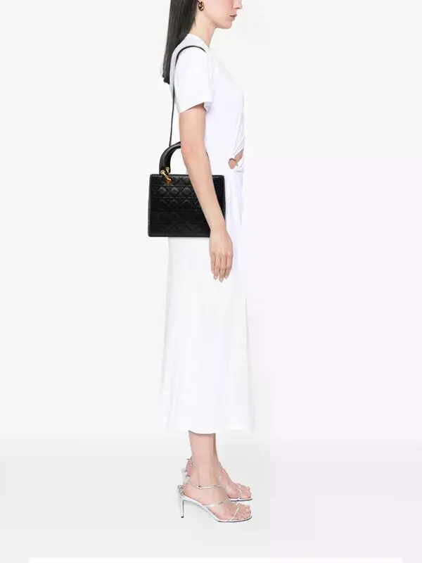 Dior 1997 Lambskin Cannage Lady Satchel