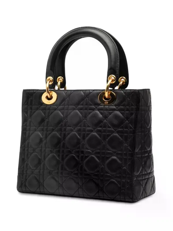 Dior 1997 Lambskin Cannage Lady Satchel