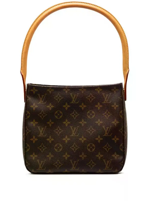 LOUIS VUITTON 2002 Monogram Looping Mm Shoulder Bag - Brown