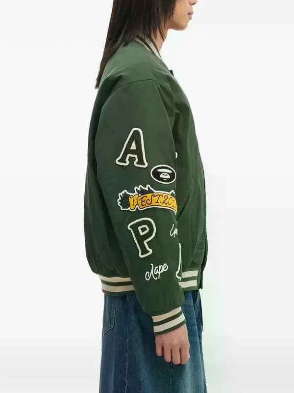 AAPE BY *A BATHING APE® Patch-embroidered Bomber Jacket
